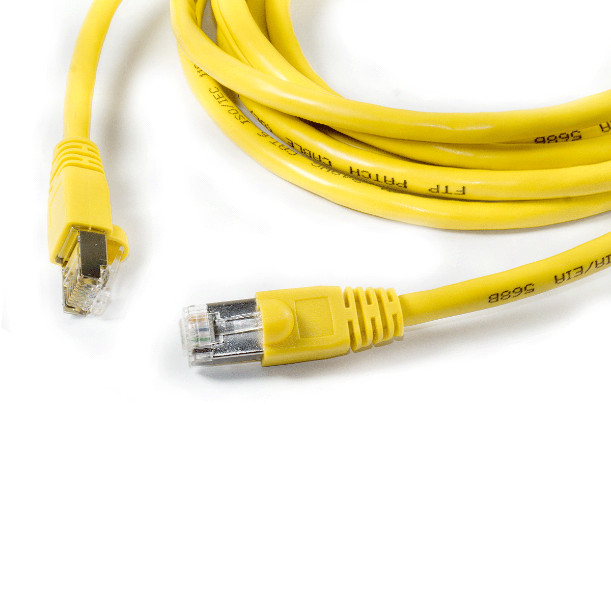 FTP CAT-6 Cable with Spring Protector - Yellow – CommFront