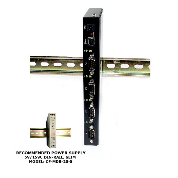 USB to RS232 Hub (4-Port / Industrial) – CommFront