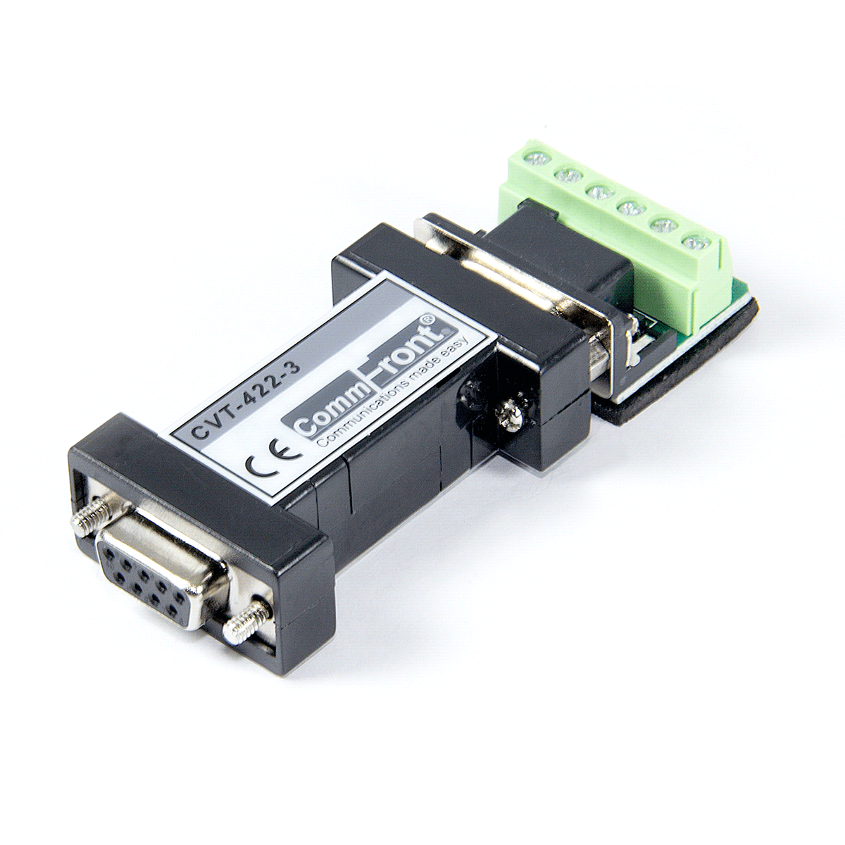Opto-Isolated RS232 to RS422 Converter (Industrial / Port-Powered) – CommFront