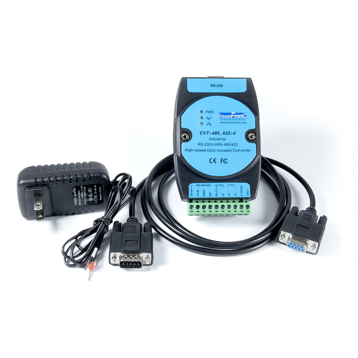 Isolated RS232 to RS485 / RS422 High-Speed Converter (Industrial ...