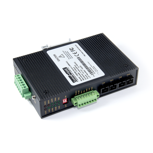RS232/RS485/RS422 to MM/SC Fiber Optic Converter (Multi-Drop/Industrial ...